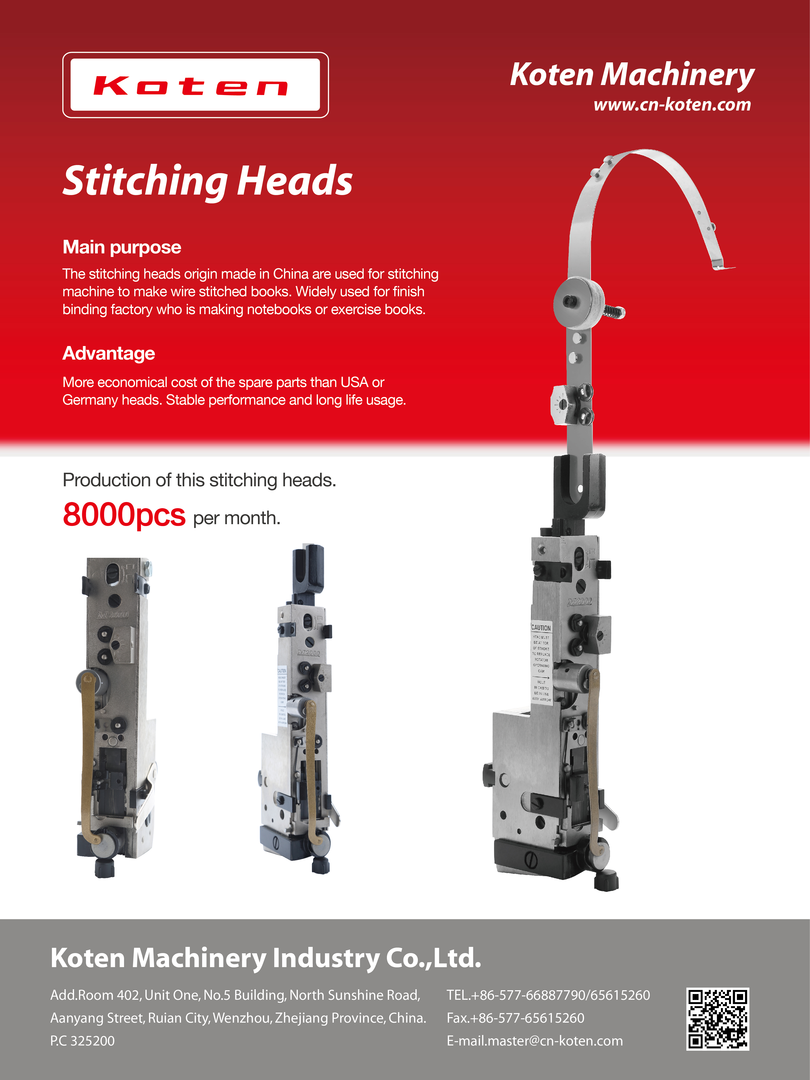 M2000 Wire Stitching Heads Made in China from China manufacturer ...